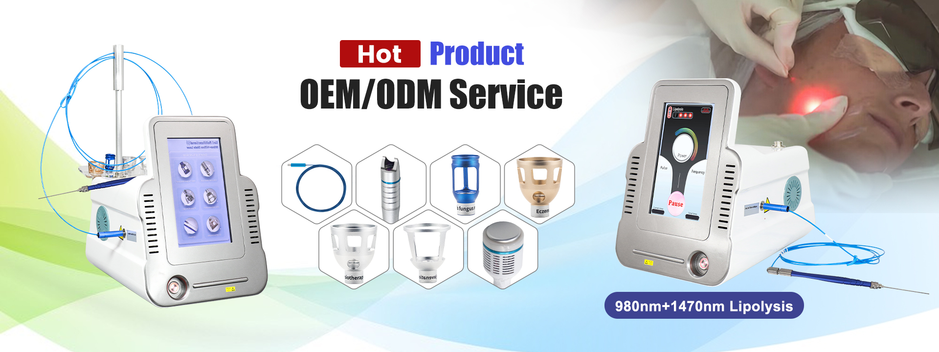 980nm 1470nm Diode Laser 6in1 Machine - Niansheng beauty equipment